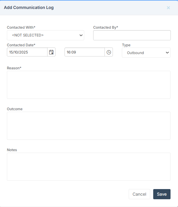 How to use the Communication Log in the Student Profile – Bromcom ...