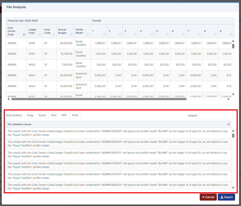 How to Import and Export Budgets in Cost Centre Allocation – Bromcom ...