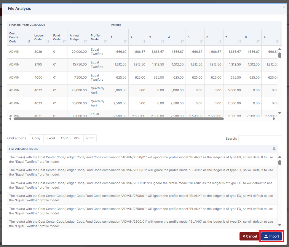How to Import and Export Budgets in Cost Centre Allocation – Bromcom ...