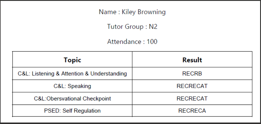 How to Create an EYFS Individual Student Data Report – Bromcom ...