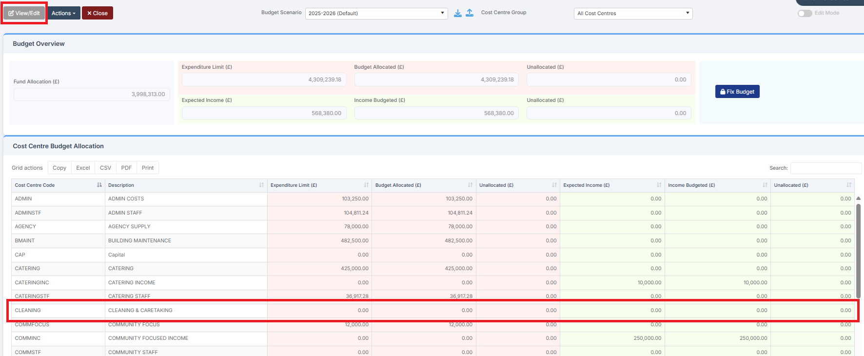 How to Allocate a Budget in Cost Centre Allocation – Bromcom ...