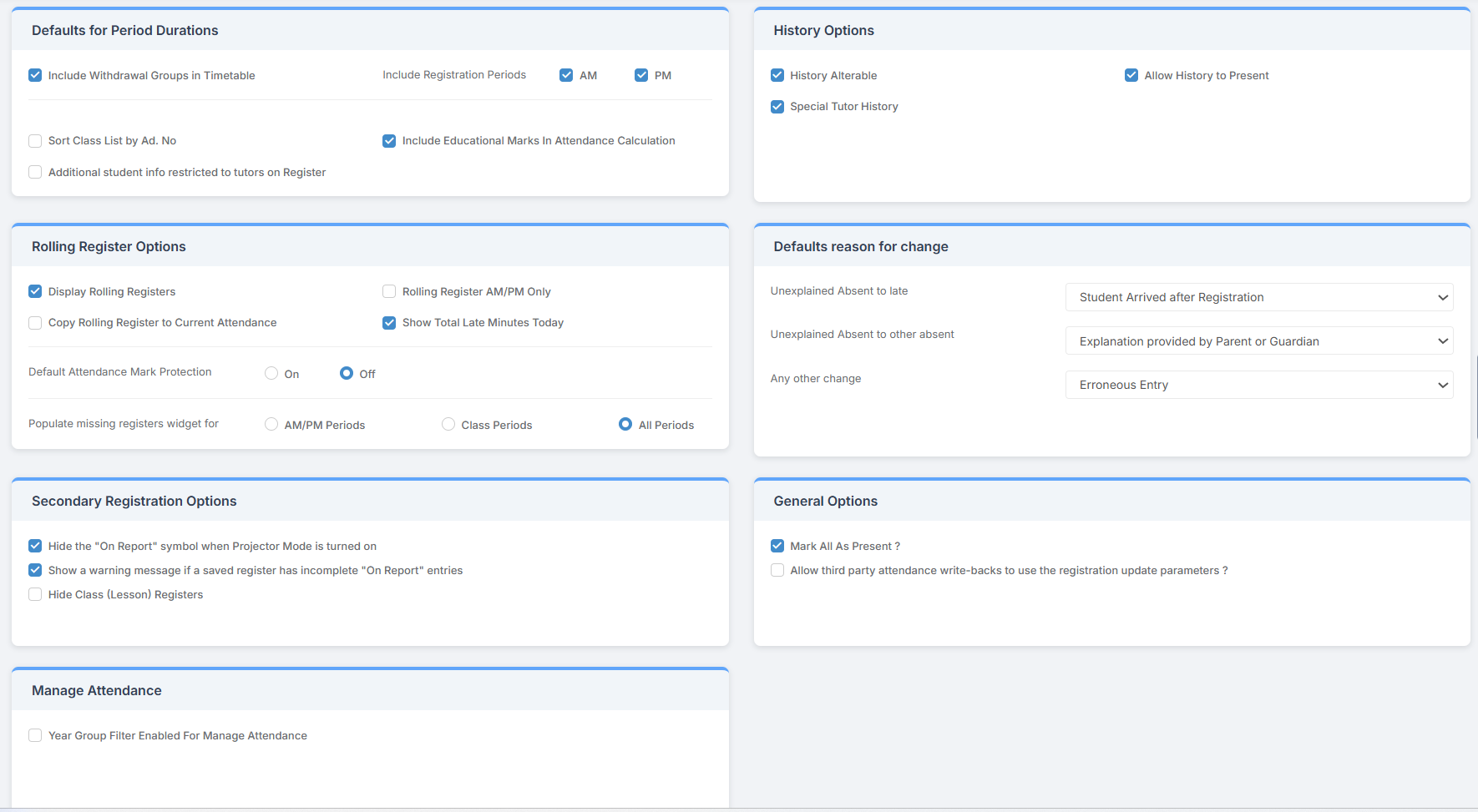 How to Configure Registration Options – Bromcom – Documentation Centre