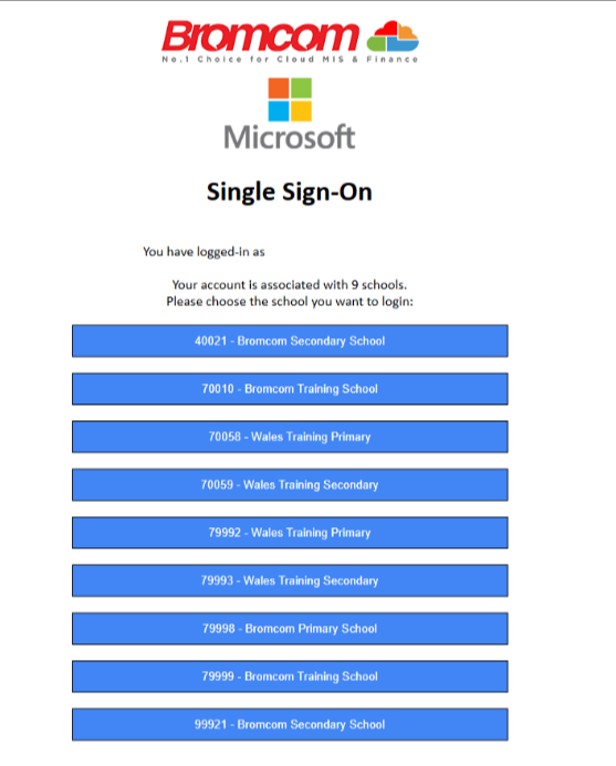 How To Enable and Setup Single Sign On for Staff – Bromcom ...