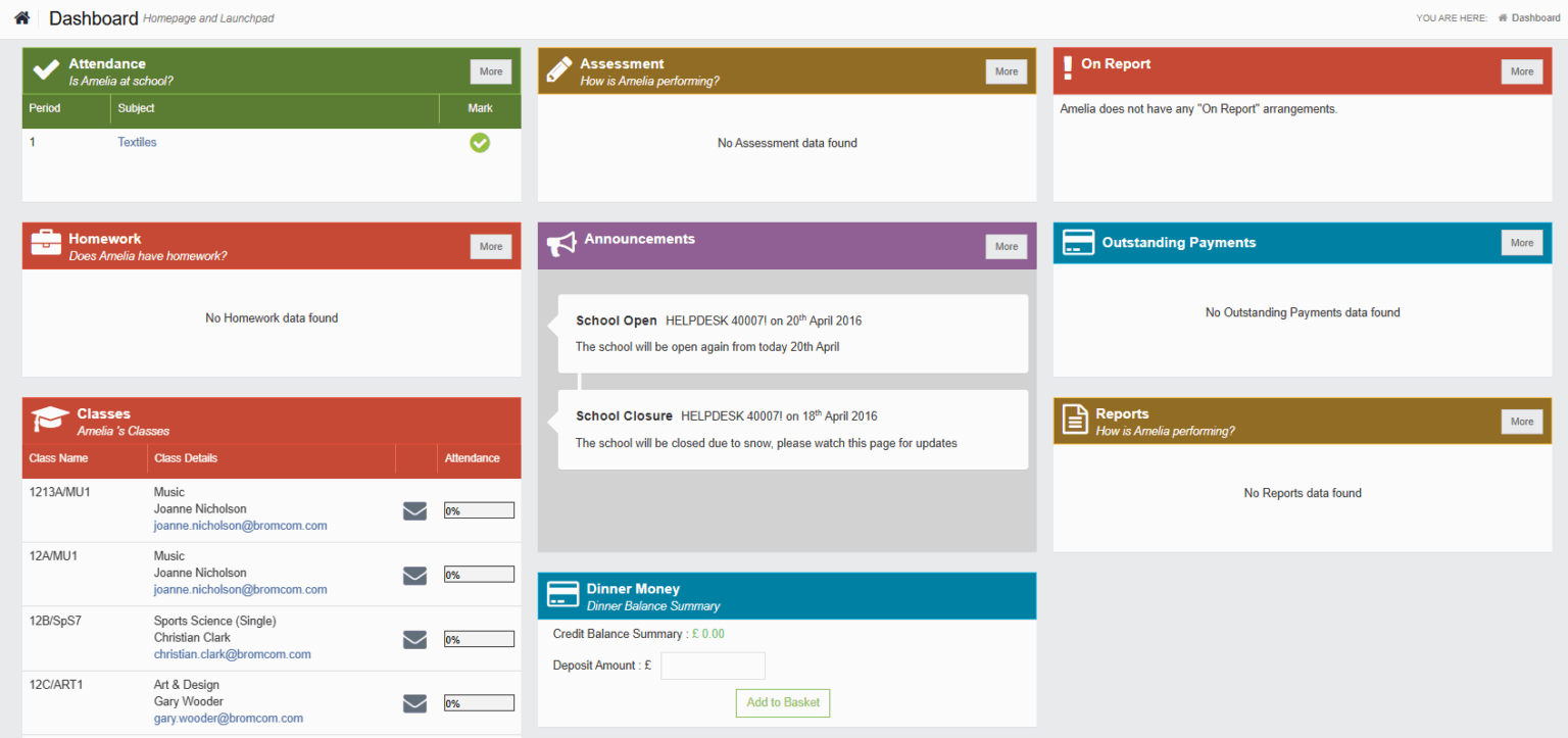How to login and use the MCAS Web Parent Portal – Bromcom ...
