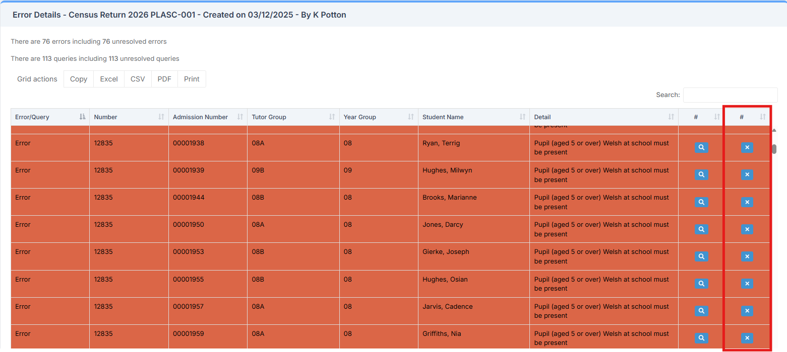 Pupil Level Annual School Census 2026 (PLASC) Error Resolutions Guide – Bromcom – Documentation ...