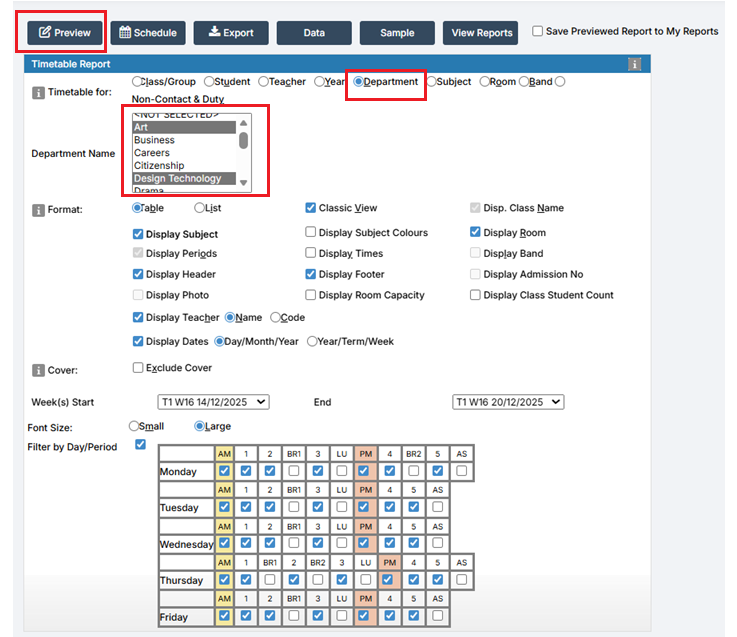 How to Run the Timetable Report for Departments – Bromcom ...