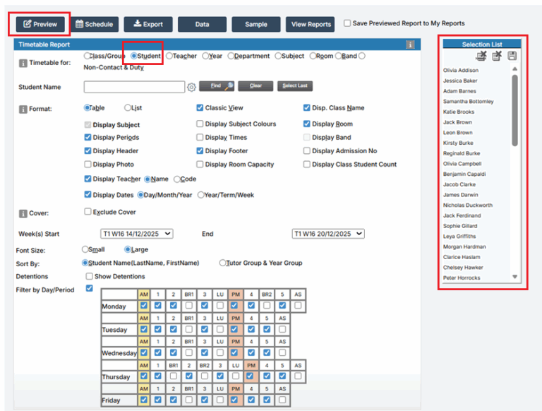 How to Run the Timetable Report for Students – Bromcom – Documentation ...