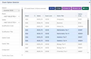 How to Make Exam Entries – Bromcom – Documentation Centre