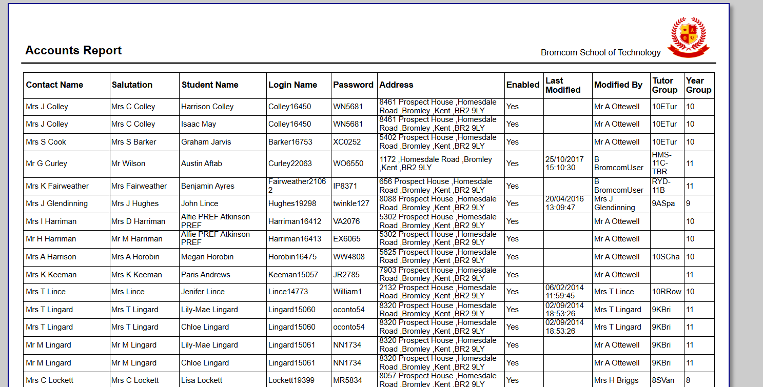 How to Run an Accounts Report for MyChildatSchool – Bromcom ...