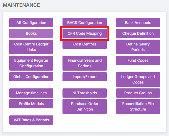How to Complete CFR Code Mapping – Bromcom – Documentation Centre