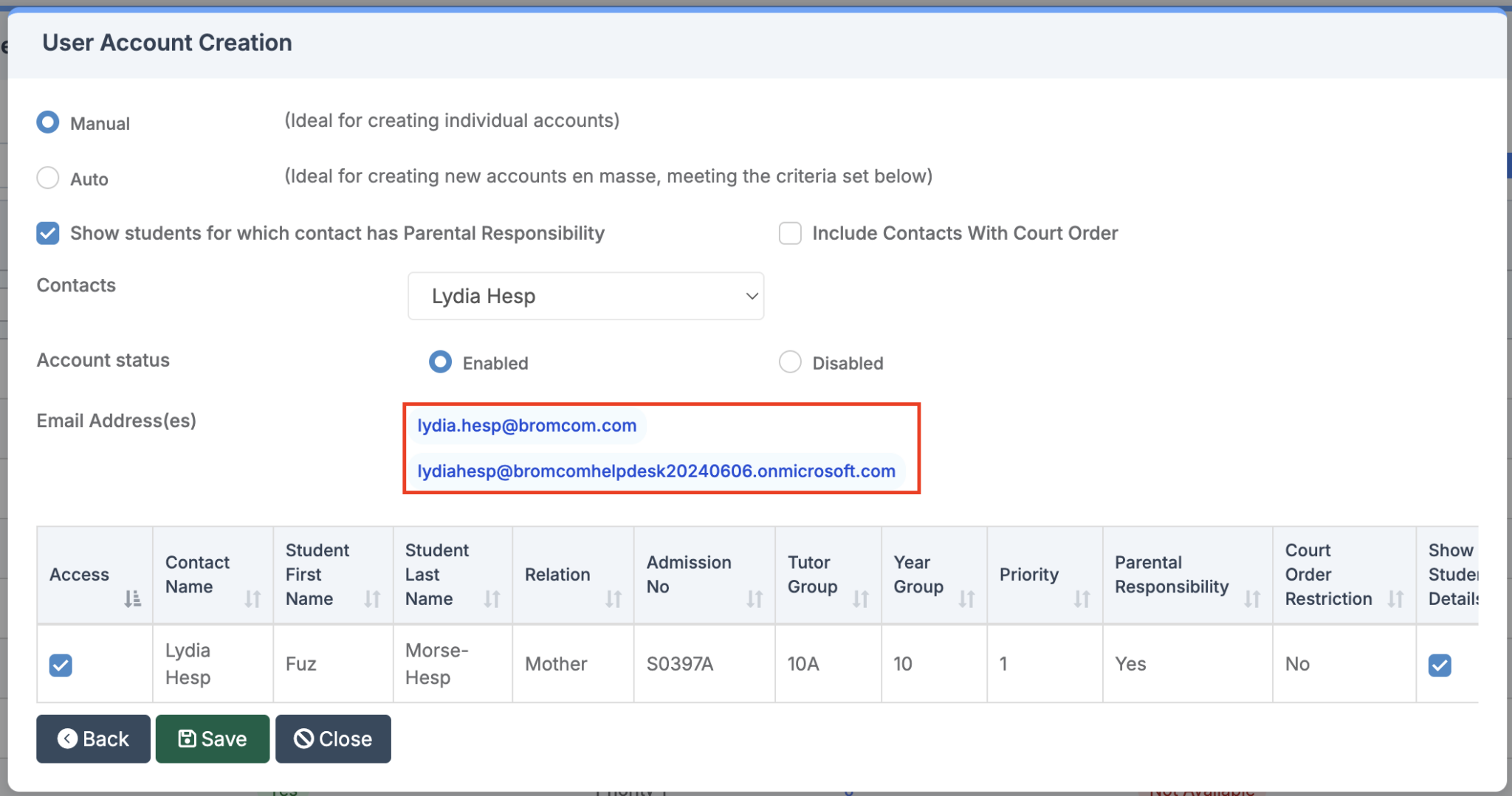 How to Create MCAS User Accounts – Bromcom – Documentation Centre