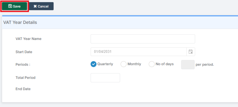 How to Create VAT Periods – Bromcom – Documentation Centre