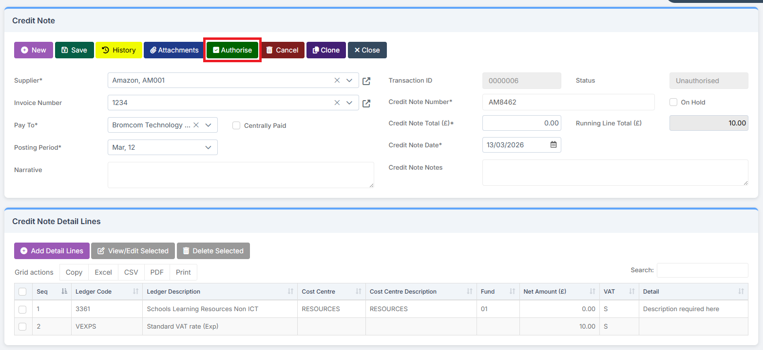 How to Process a Credit Note in Accounts Payable – Bromcom ...