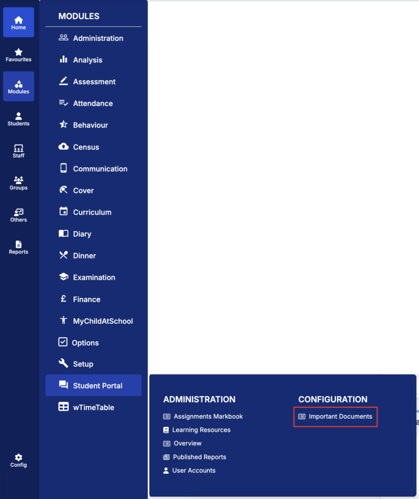How to Configure Important Documents in the Student Portal – Bromcom ...