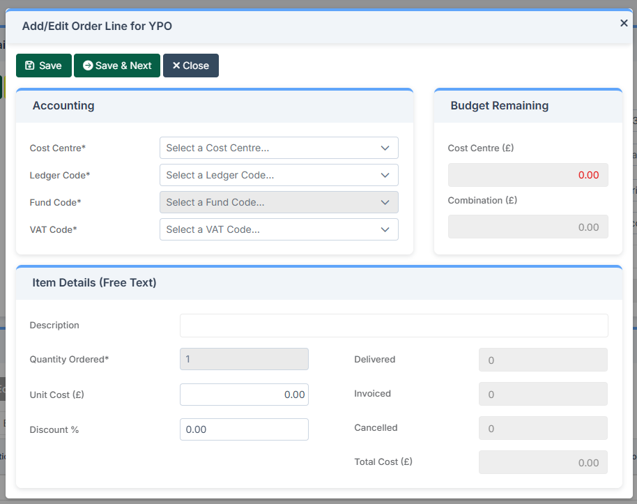 How to Create a New Purchase Order – Bromcom – Documentation Centre